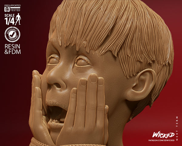 Home Alone - Kevin Bust - 3D Printed Model Kit 4 Scale 8 Scale – ModelShack