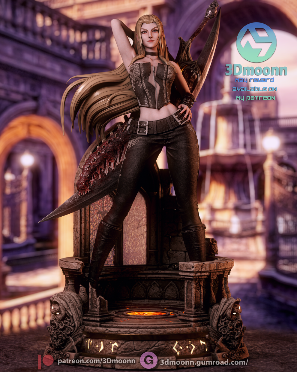 Trish (Devil May Cry) - 3d Printed 1:6 model kit (Fan Art) – ModelShack