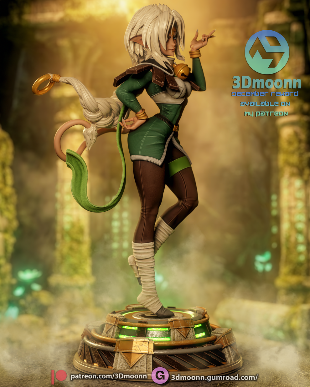 Aisha Clan-Clan (Outlaw Star) - 1:6 scale 3d Printed kit – ModelShack