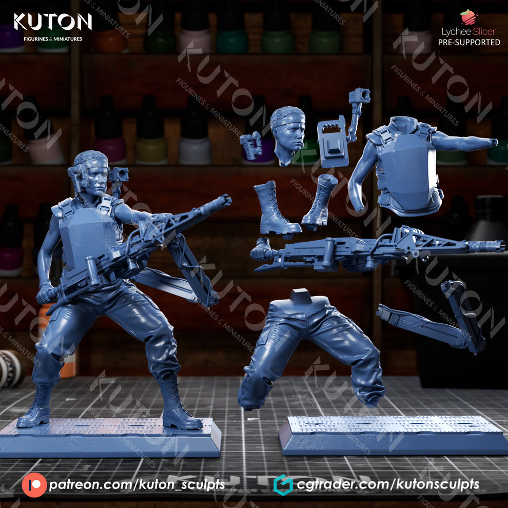Private Vasquez (Alien) 3D Printed model 165mm (1/10 scale) - Fan Art ...