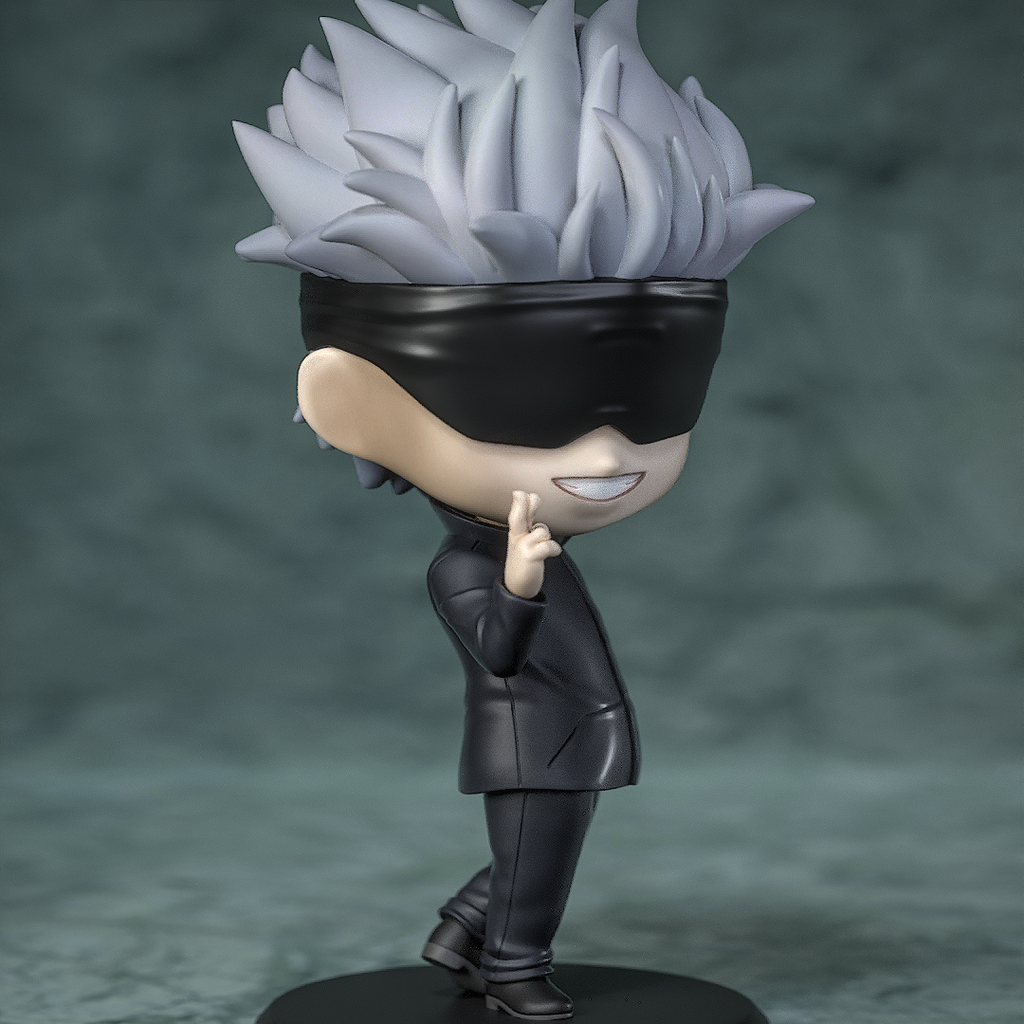 Satoru Gojo (Fan Art) Jujutsu Kaisen - 107mm - 3D Print Chibi Kit ...