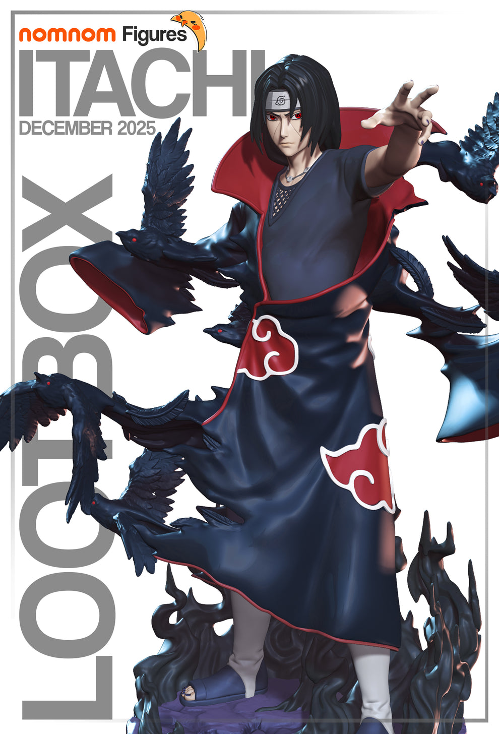 Uchiha Itachi (Naruto Shippuden) 3D Printed Model Kit – ModelShack